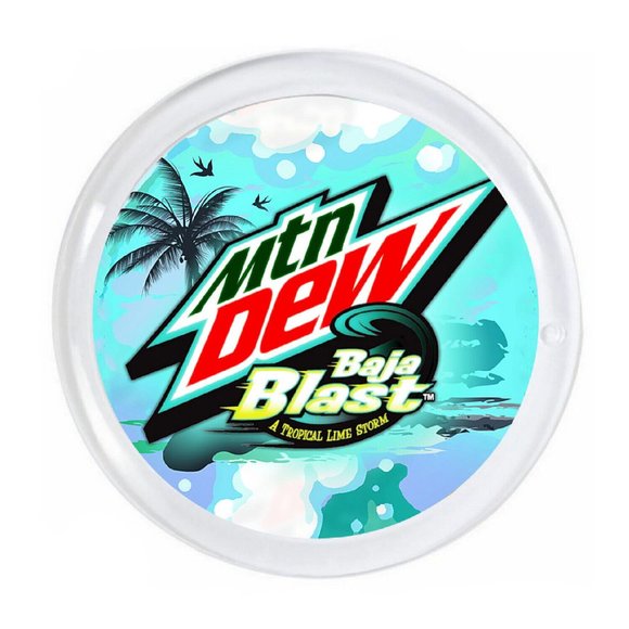 Art | Mountain Mt Mtn Dew Baja Blast Magnet Big Round 3 Inch Diameter ...